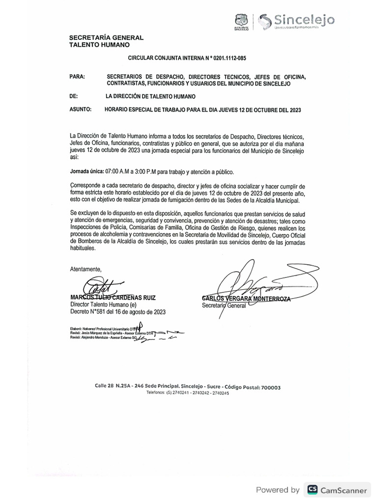 Circular Interna | PDF