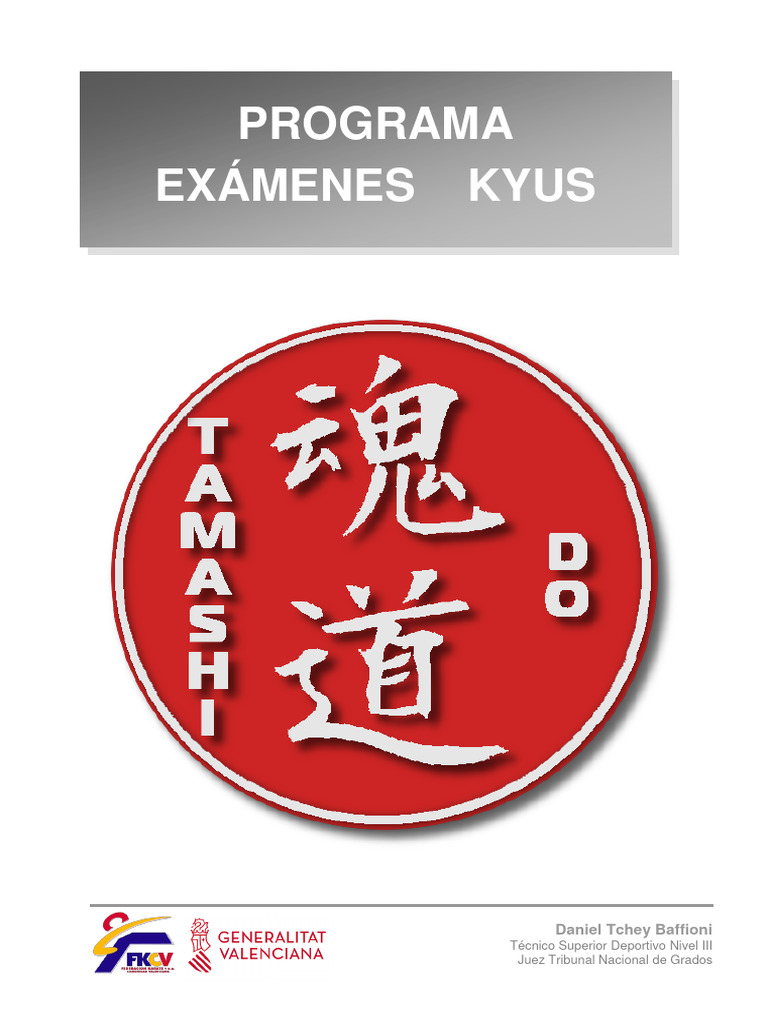 Examenes Kyus Club Karate TAMASHI DO | PDF | Kárate | Shotokan