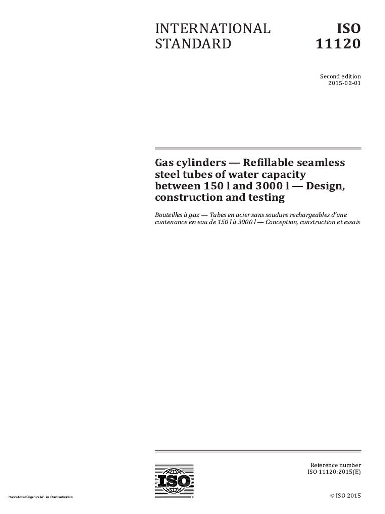 Iso 11120-2015 Gas Cylinders | PDF | Heat Treating | International ...