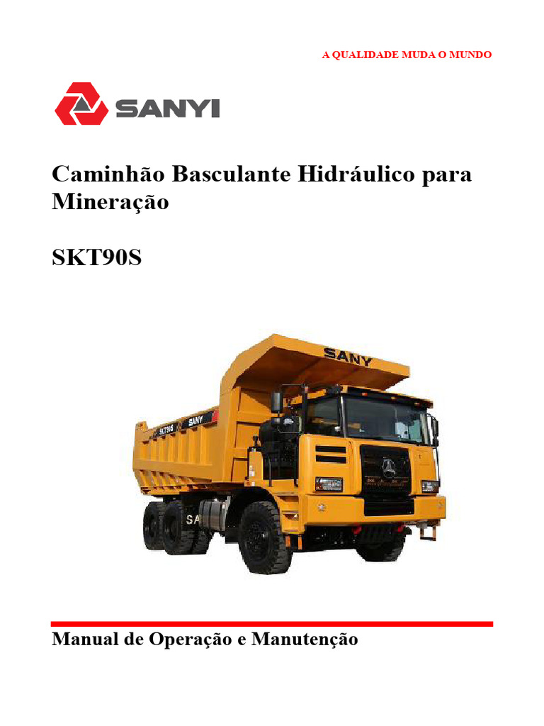 SKT90S - Manual de Operação e Manutenção | PDF | Mineração | Motores