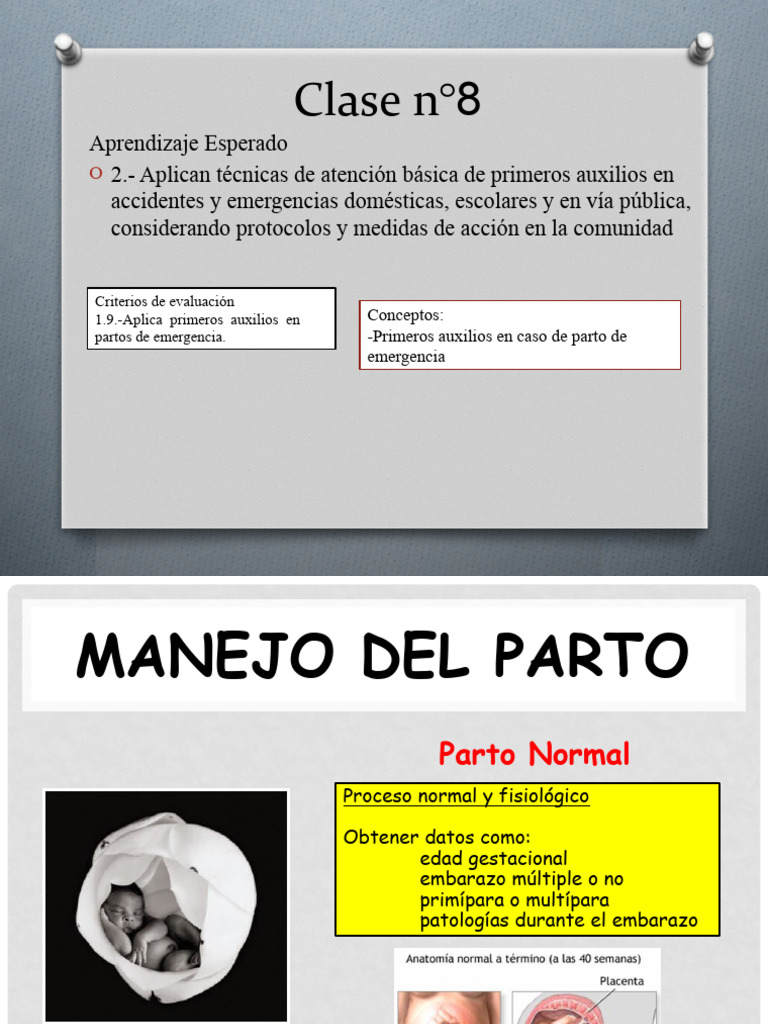 Clase N° 8, Parto | PDF | Parto | Feto