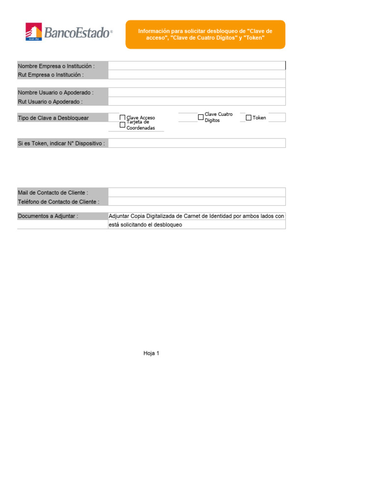 Formulario Desbloqueo | PDF