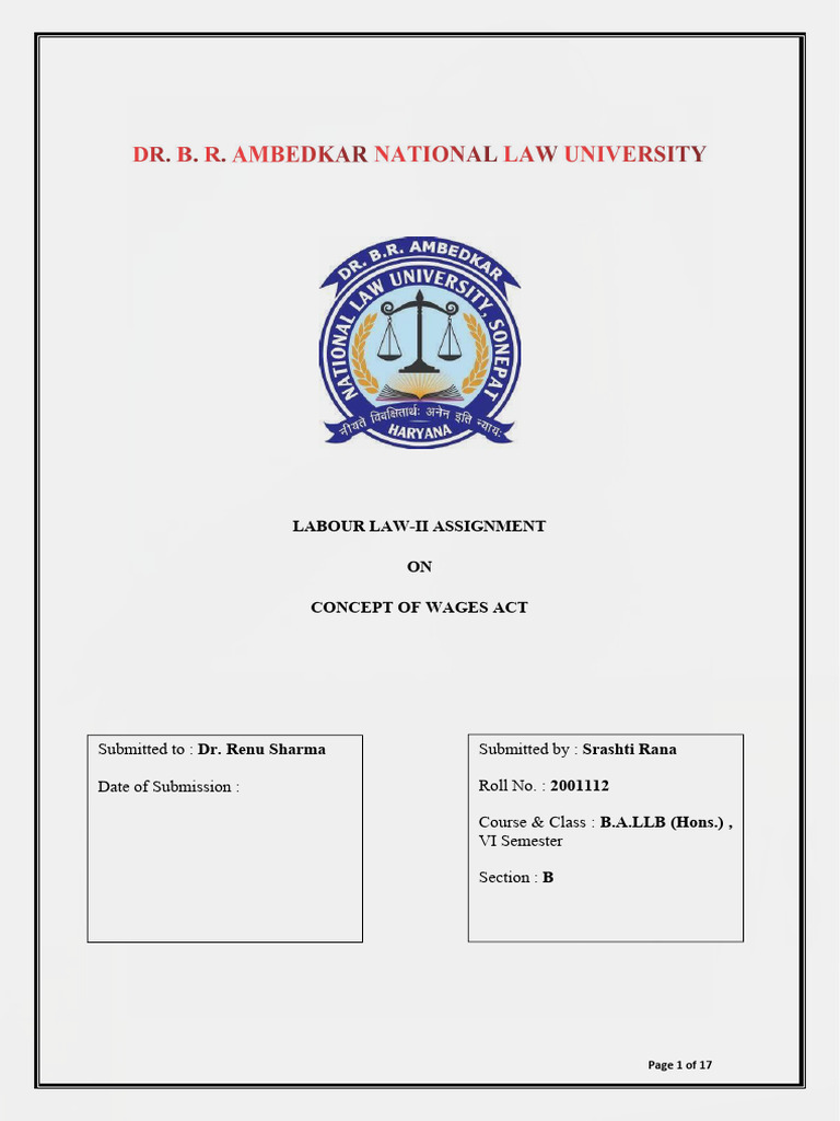Labour Law Assignment.. | PDF | Cost Of Living | Employment
