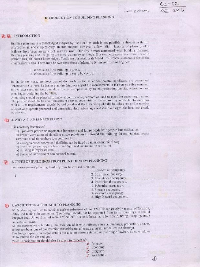 Building Planning | PDF