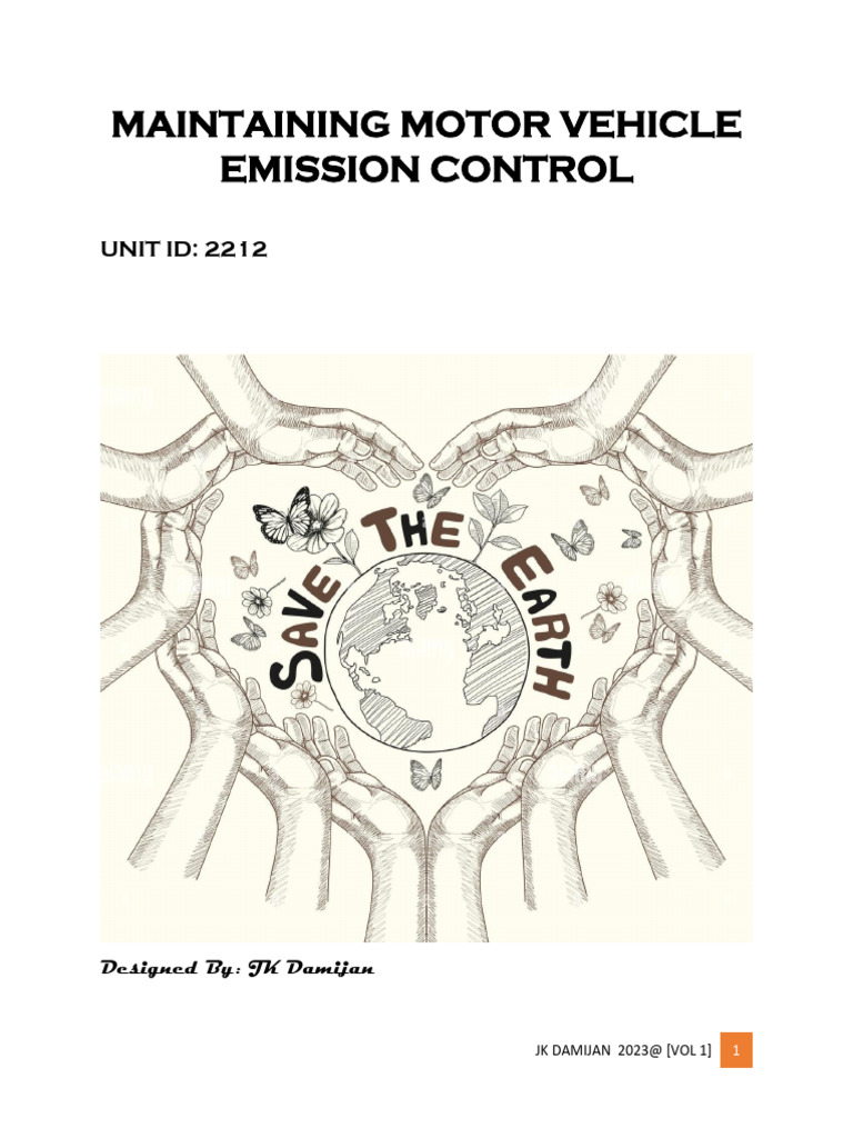 Maintaining Motor Vehicle Emission Control | PDF | Exhaust Gas | N Ox