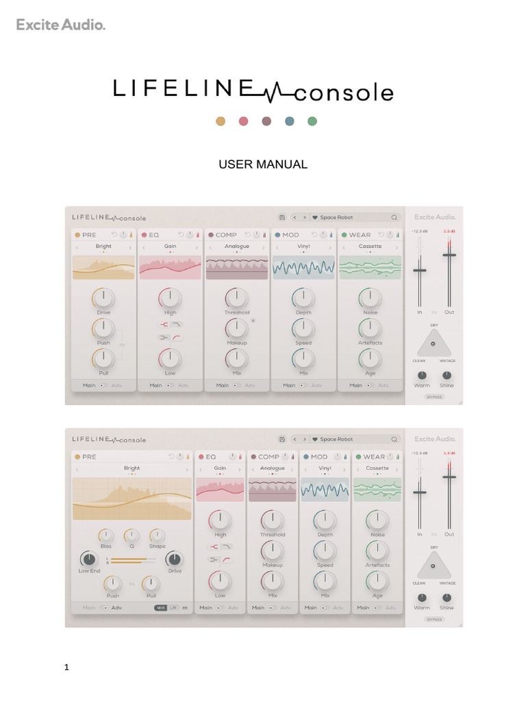 Lifeline Console Manual | PDF | Equalization (Audio) | Audio Engineering