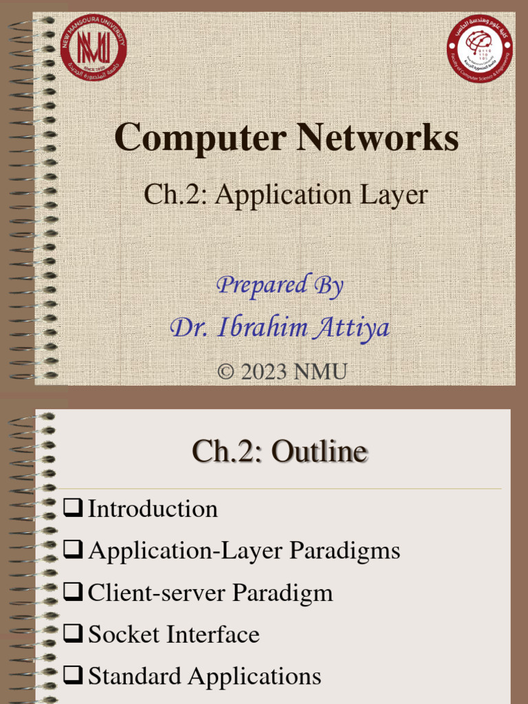 Lecture 5 Computer Networks | PDF | Port (Computer Networking ...