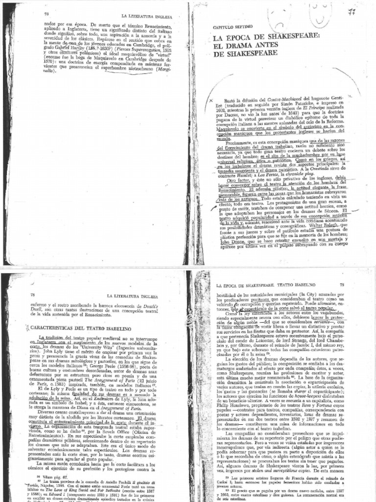 Mario Praz - La Literatura Inglesa (1975) Fragmentos | PDF