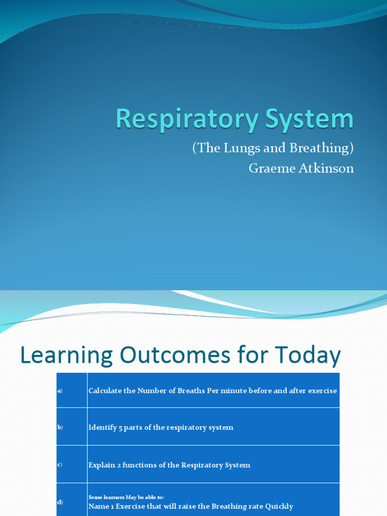 Respiratory Powerpoint Ga | PDF | Breathing | Exhalation