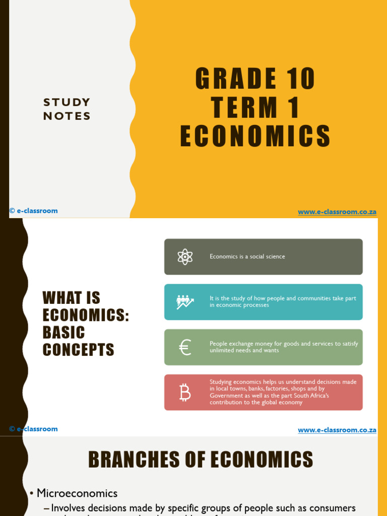 Grade 10 Term 1 Economics | PDF | Gross Domestic Product | Business Cycle