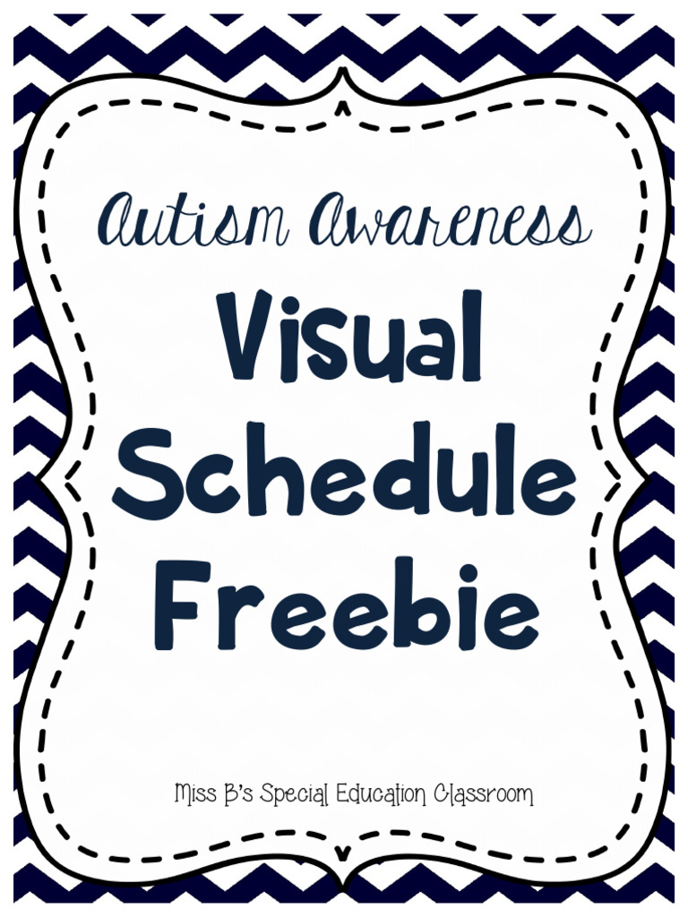 Autism Visual Schedule Freebie | PDF | Language Arts & Discipline