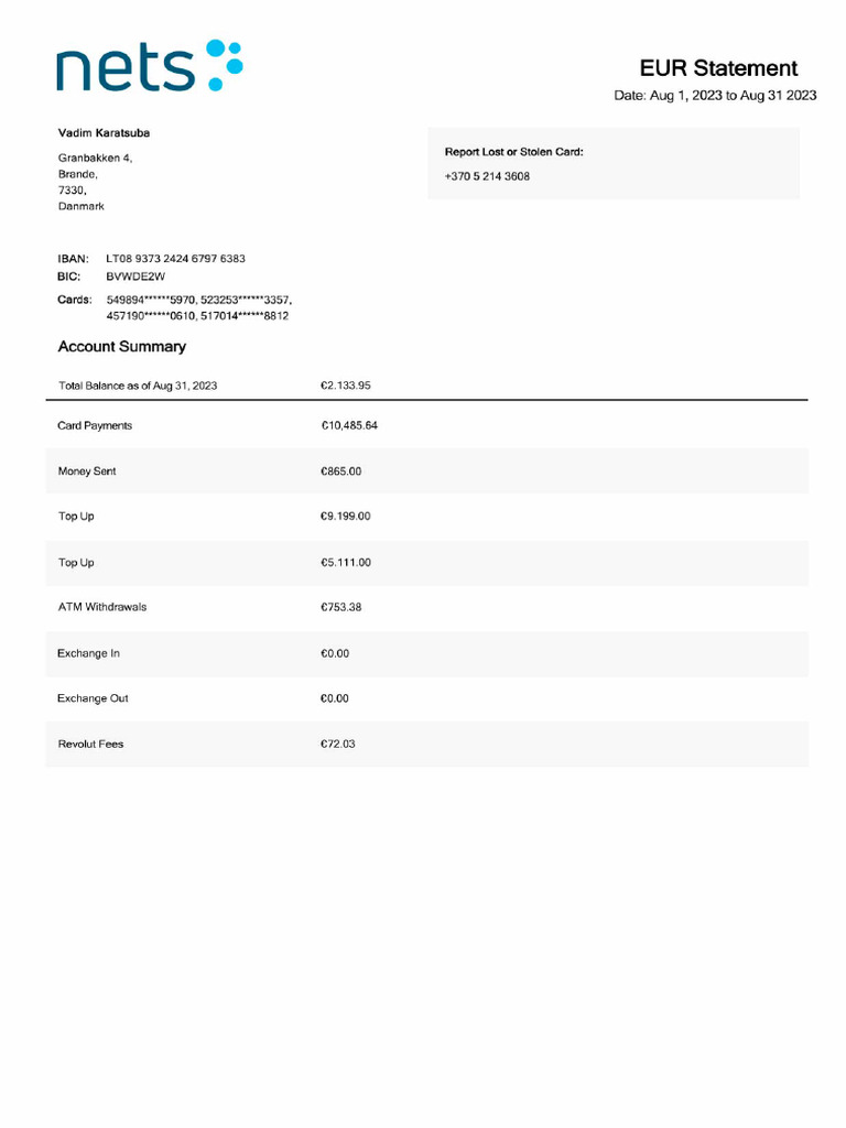 Nets - Statement - Vadim Karatsuba | PDF