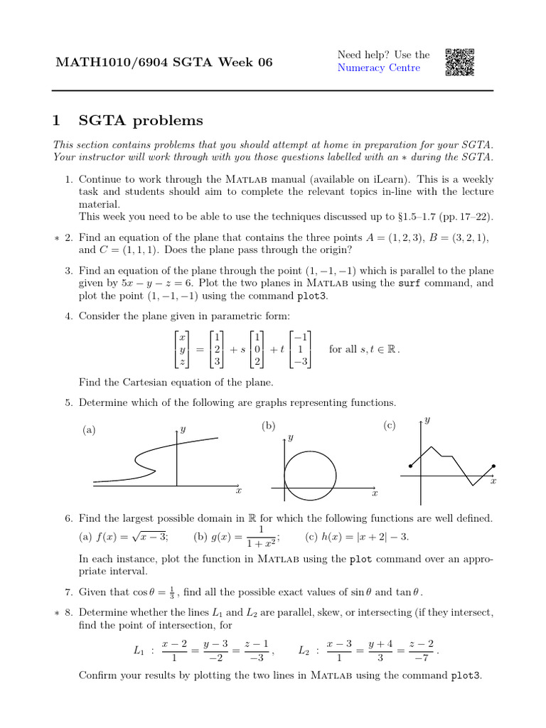 Sgta 6 | PDF | Function (Mathematics) | Equations