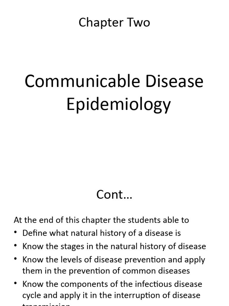 Communicable Disease Epidemiology | PDF | Infection | Pandemic