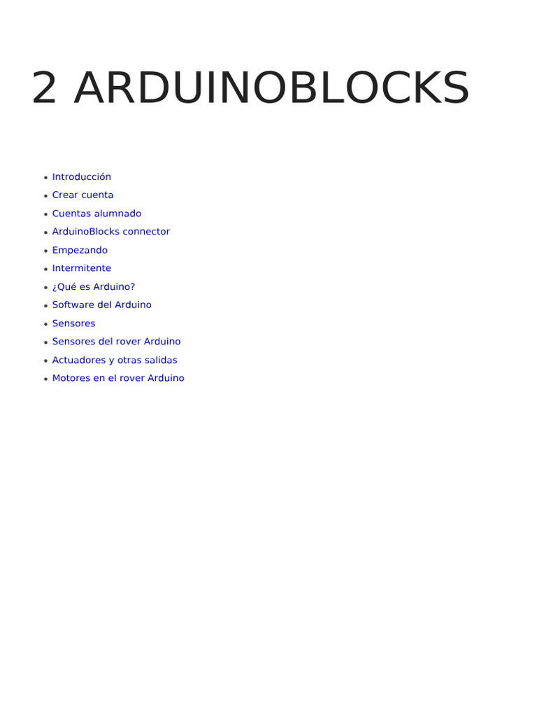 2 Arduinoblocks | PDF | Arduino | Sensor