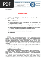 3 Model Proces Verbal Sedinta Cu Parintii | PDF