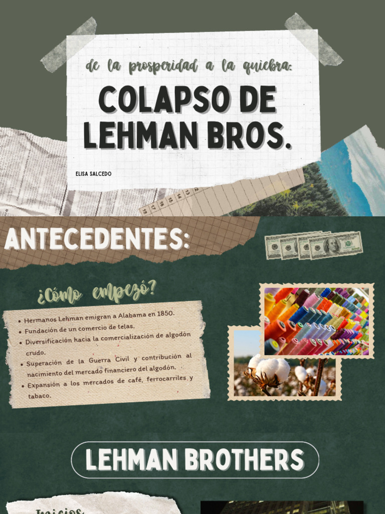 Colapso de Lehman Brothers: Causas y Consecuencias | PDF