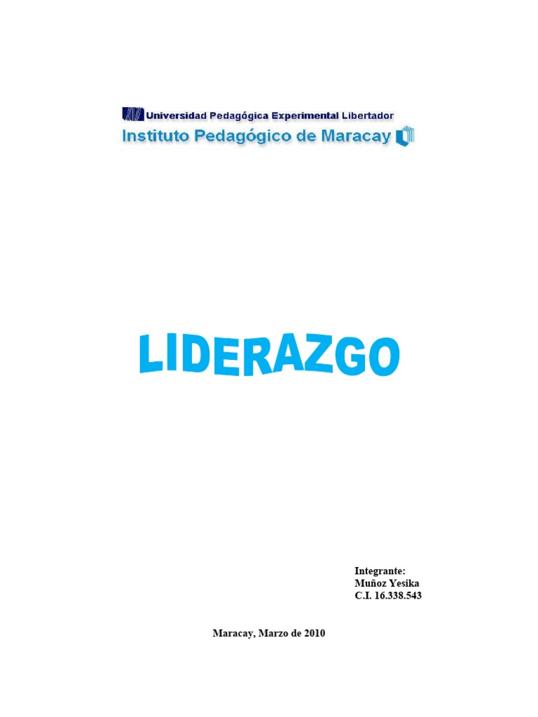 LIDERAZGO | PDF | Liderazgo | Inteligencia