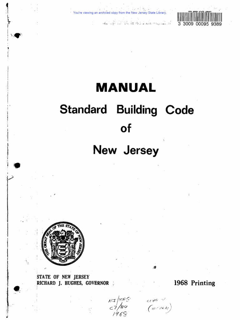 1968 Standard Building Code of NJ | PDF | Concrete | Ventilation ...