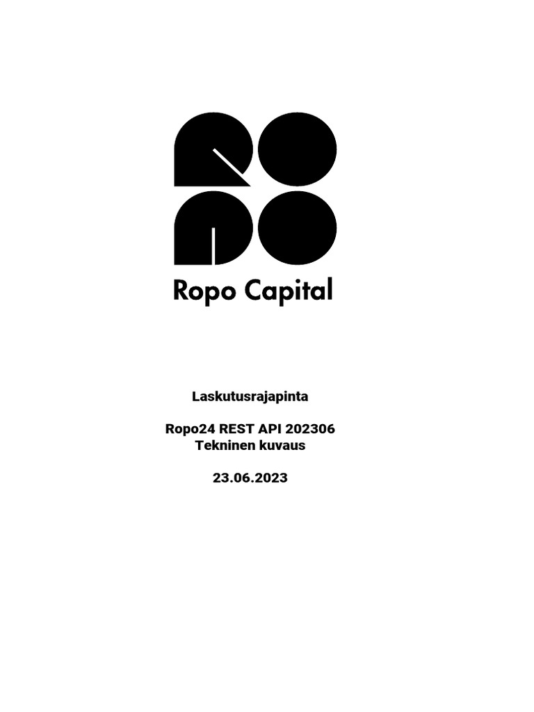 Ropo24 - Laskutus API - 202306 | PDF