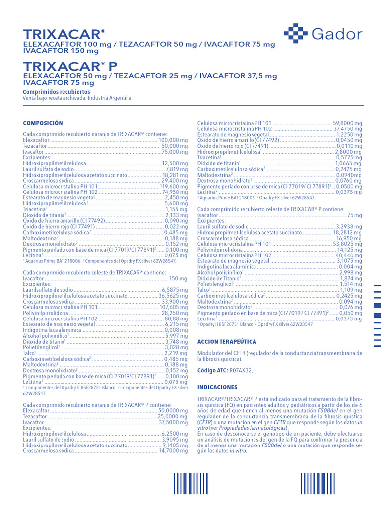 G00224201-03-Trixacar Trixacar P Web | PDF | Farmacología | Drogas