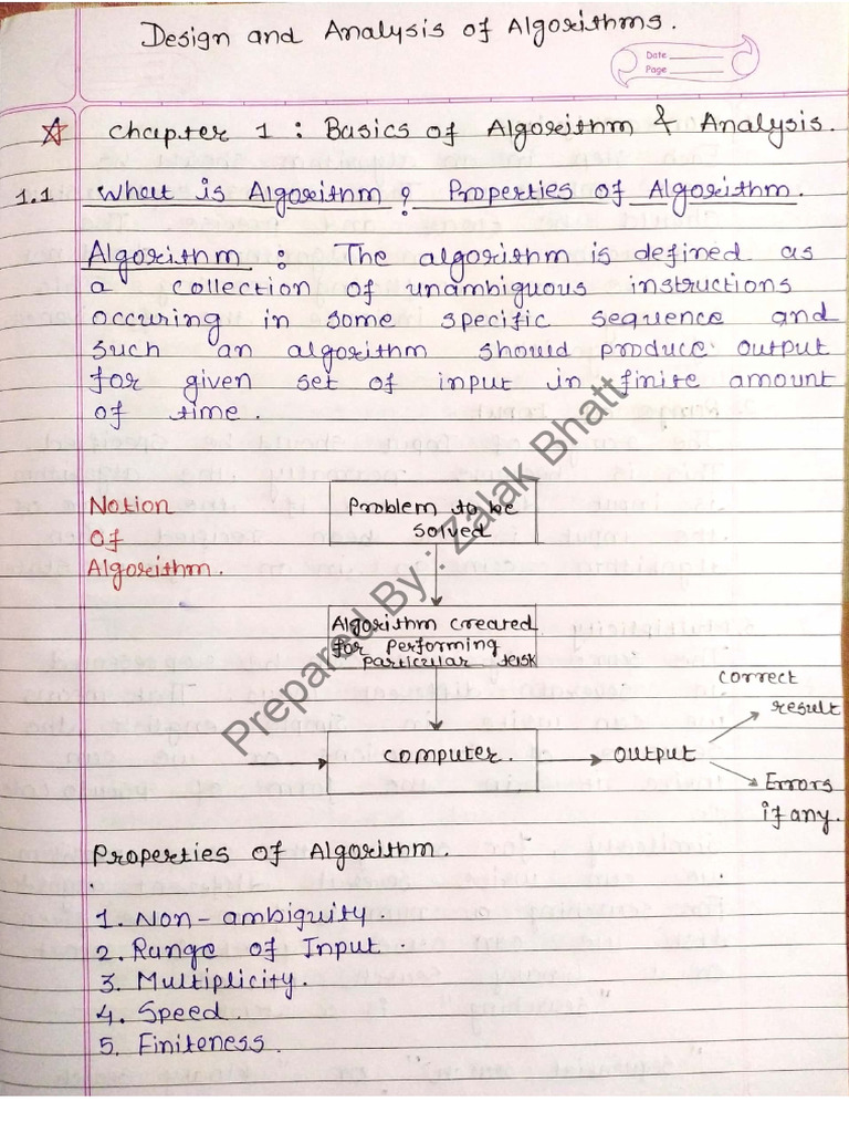 Unit 1 Basics Of Algorithm Analysis Pdf 