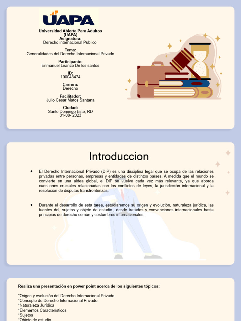 Tarea 1-Dip | PDF | Ley internacional | Caso de ley