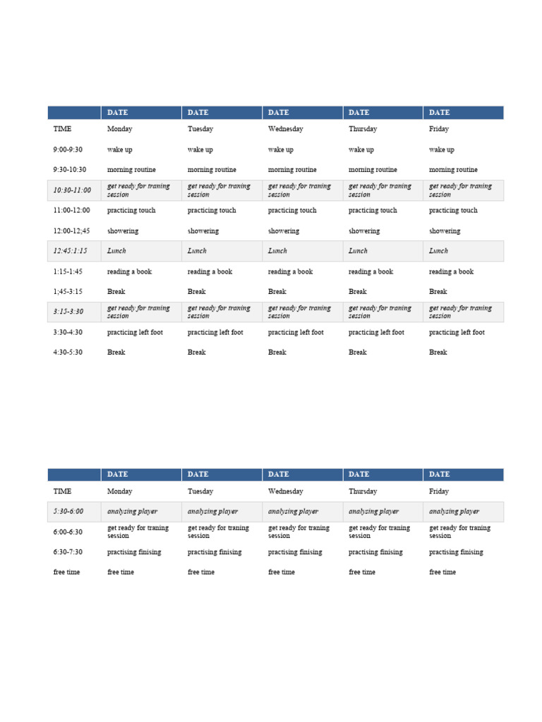 Five-Day Event Schedule1 | PDF | Language Arts & Discipline