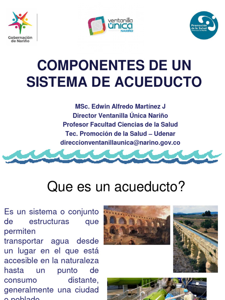 Componentes Clave de un Sistema de Acueducto | PDF | Agua potable | Agua