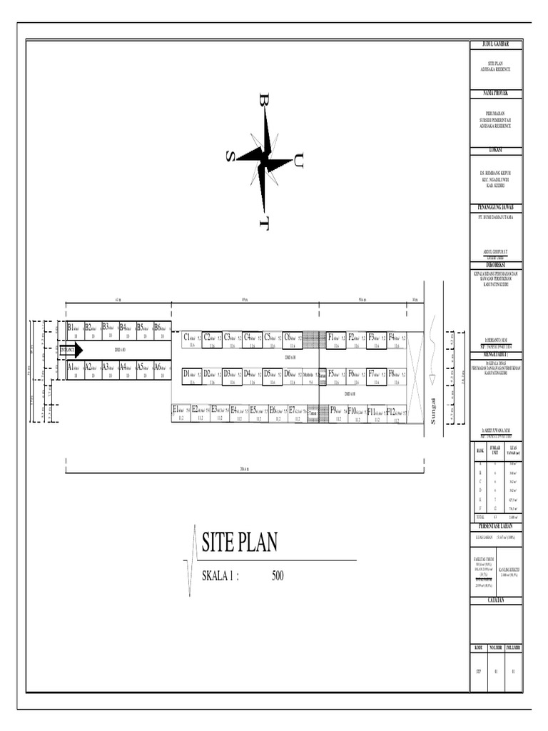 Siteplan Pengajuan Adjisaka Residence | PDF