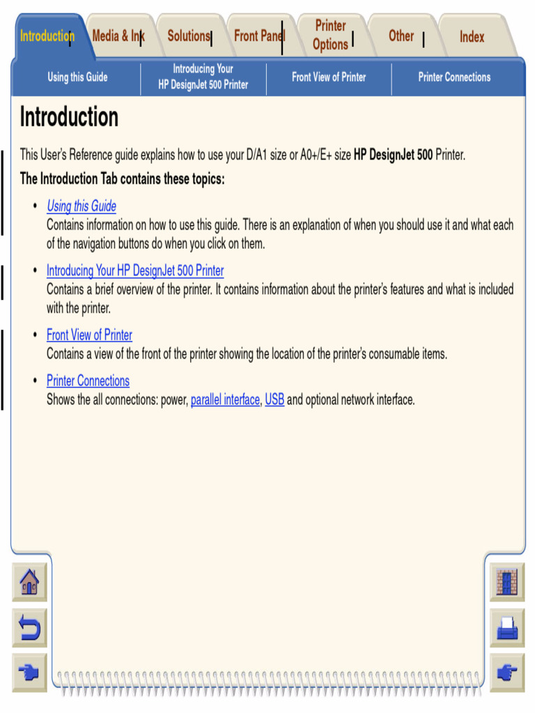 Designjet 500 User Manual | PDF | Printer (Computing) | Paper
