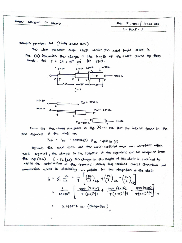 Structural Theory Solved Problems-2 | PDF Structural Theory Solved Problems-2 | PDF
