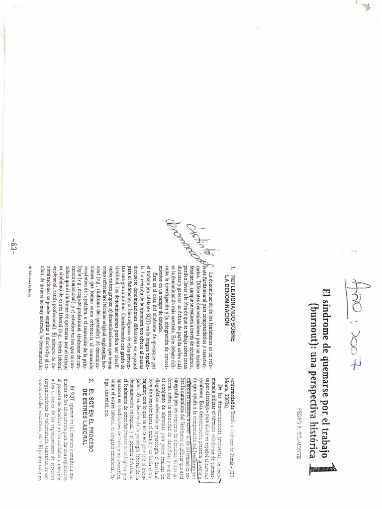 5to - UV - Oblig - Gil Monte - El Síndrome de Quemarse | PDF