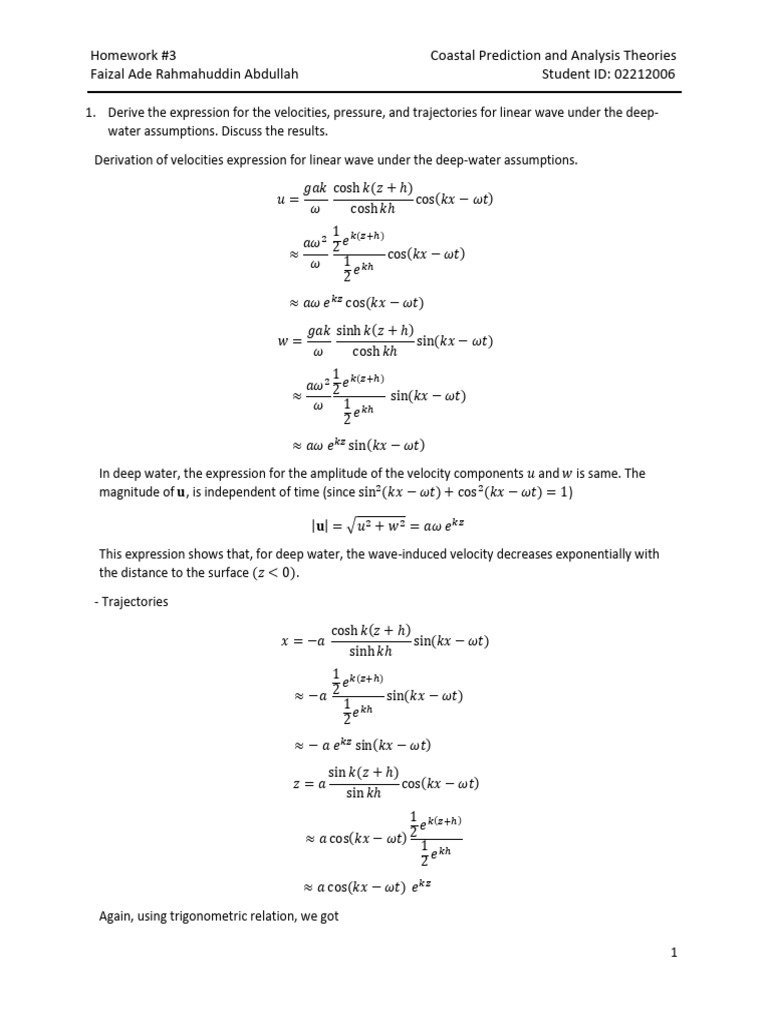 HW3 Coastal Prediction Analysis Theories Faizal PDF Classical