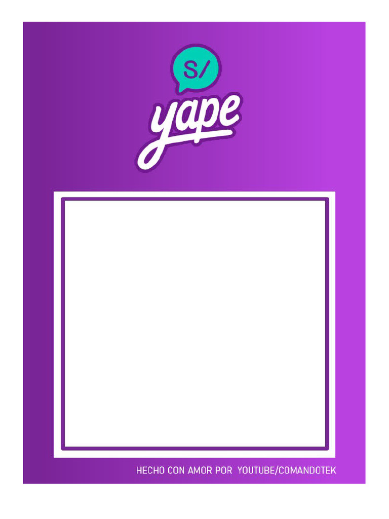 Plantillas Gratis Gratuita para Pegar Imprimir Mi Codigo QR de Paga Aqui Con Yape BCP para Mi ...