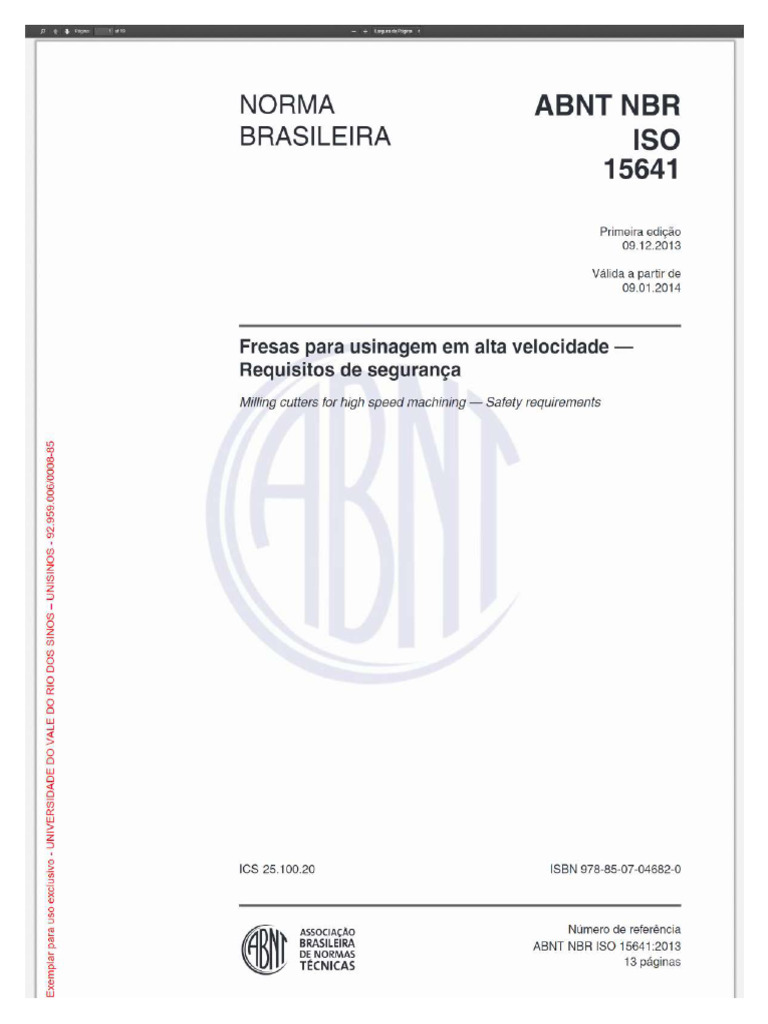 Abnt NBR Iso 15461 | PDF