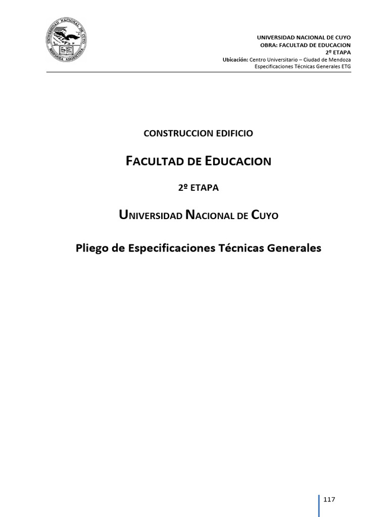Pliego de Especificaciones Tecnicas Particulares. - Contrapisos - Losas ... Pliego de Especificaciones Tecnicas Particulares. - Contrapisos - Losas ...