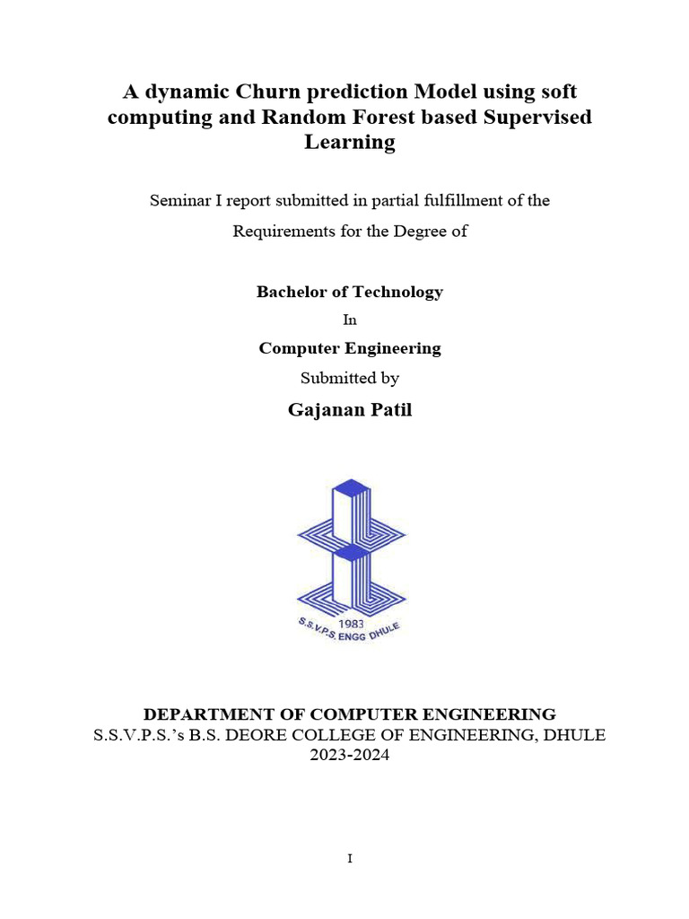 Seminar Report | PDF | Machine Learning | Statistical Classification