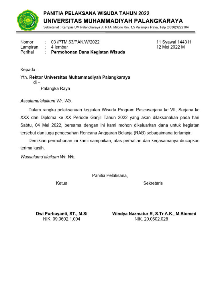Surat Wisuda | PDF