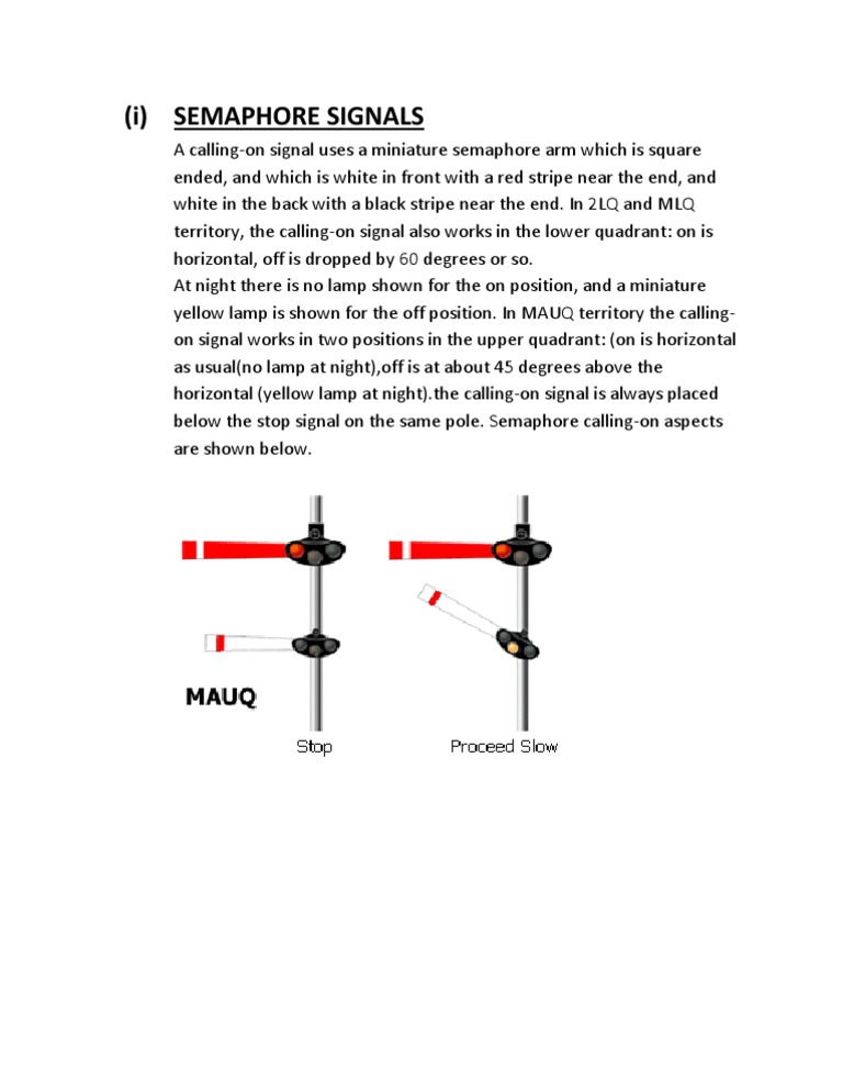 Semaphore Signals Explained | PDF | Science & Mathematics | Technology ...