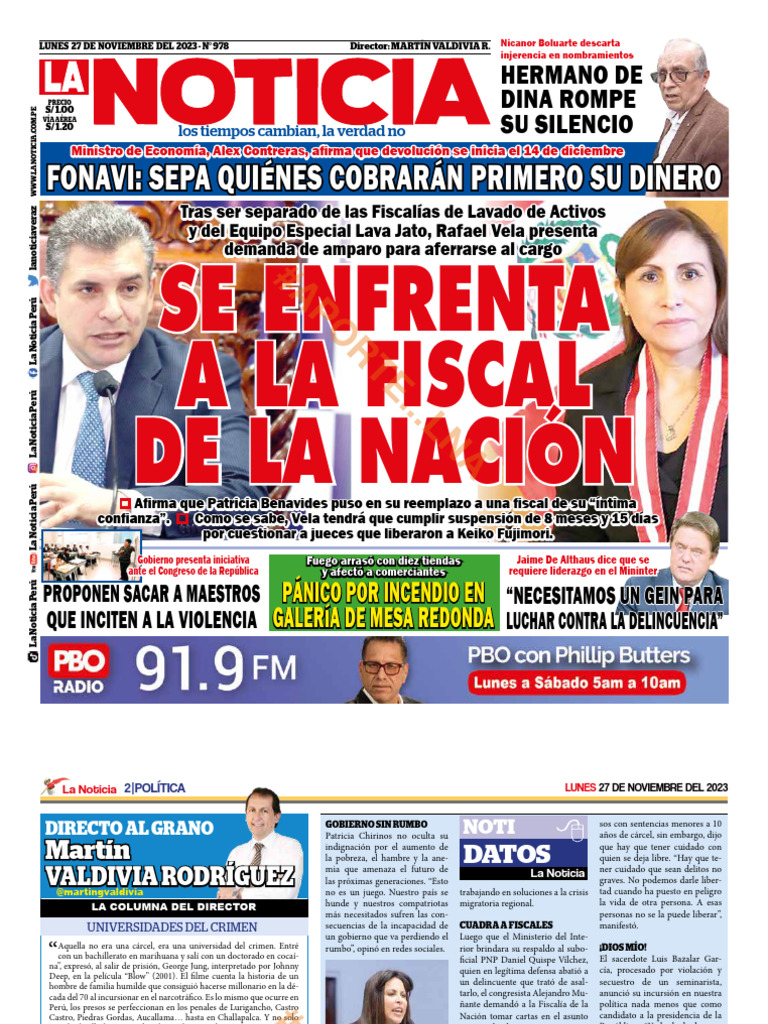 Lima La Noticia | PDF | Perú | Policía