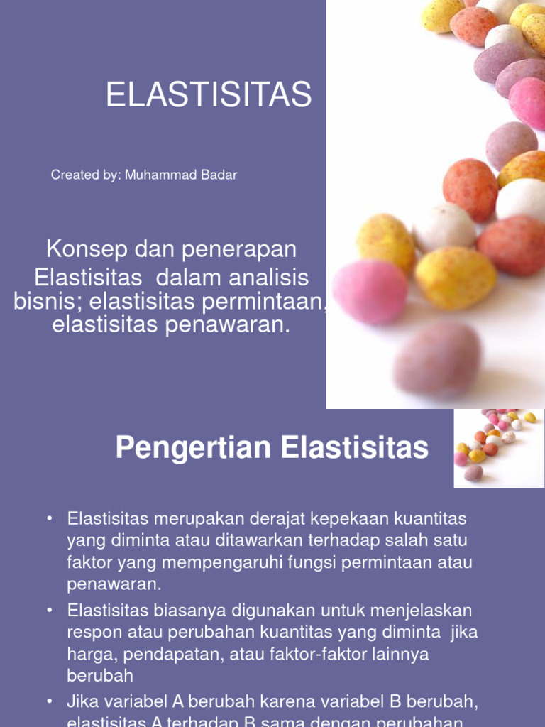 3.1.elastisitas Dan Penerapannya | PDF