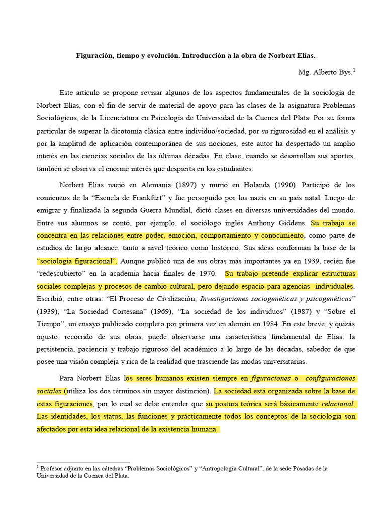 Figuracion Tiempo y Evolucion. Introducc | PDF