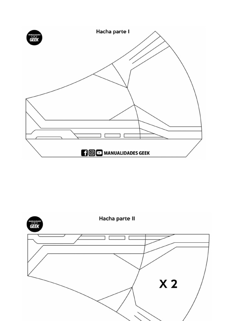 Plantilla Hacha Martillo Thor | PDF