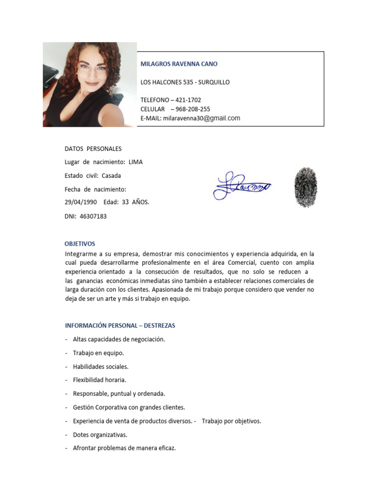 CV Mila Ravenna 2023 | PDF | Marketing | Business