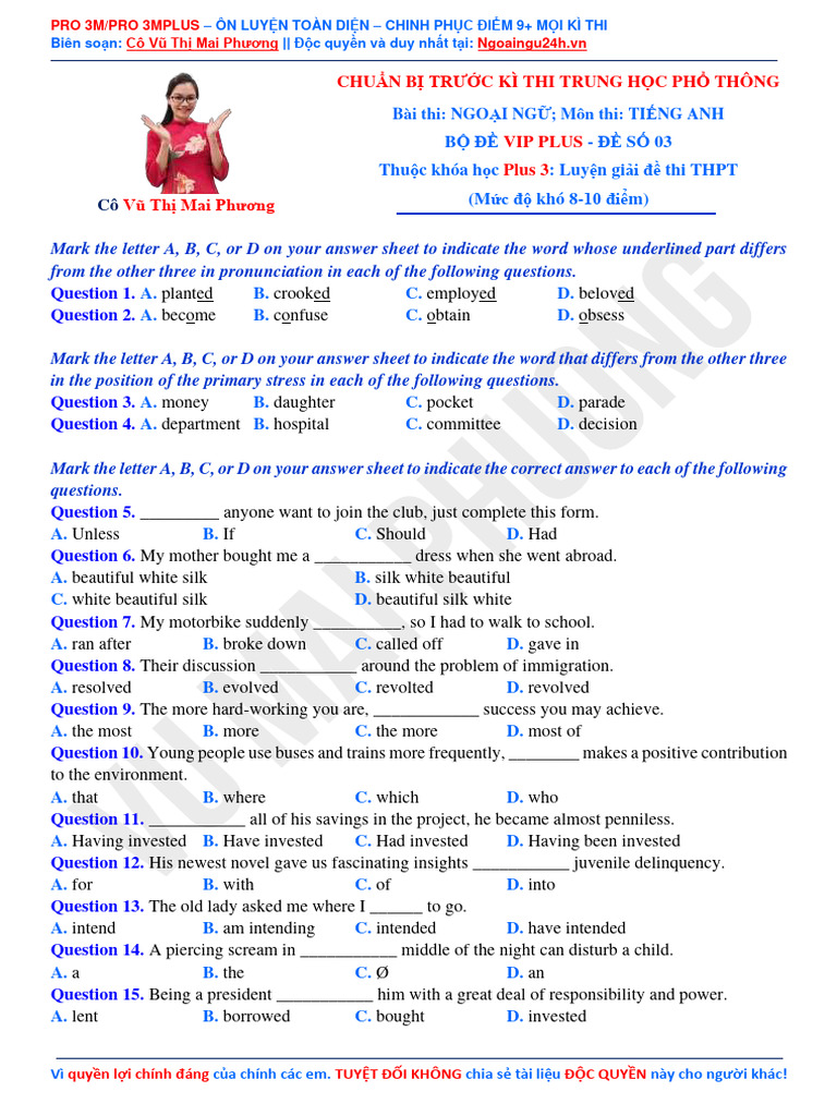 High School English Exam Prep | PDF