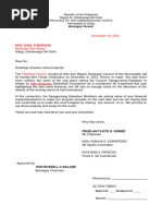 Request Letter To PNP | PDF