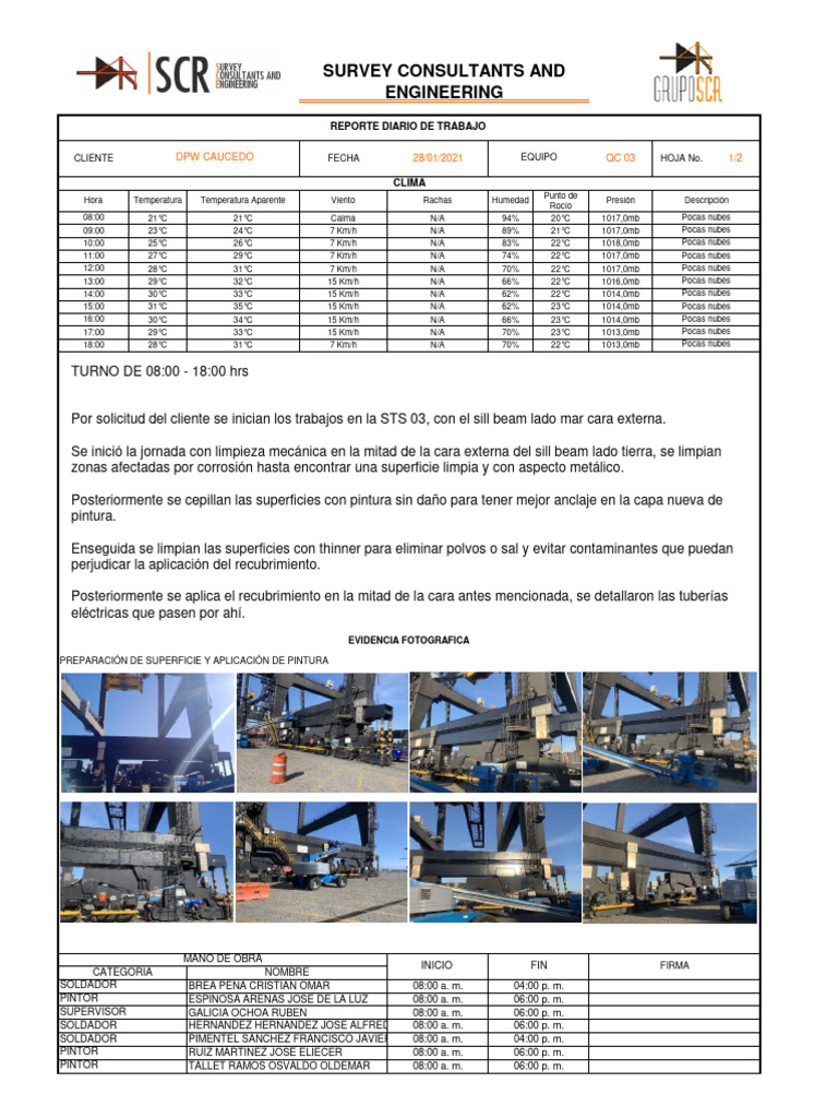 Reporte Diario 28-01-2021 Sts 03 | PDF | Meteorología | Geografía Física
