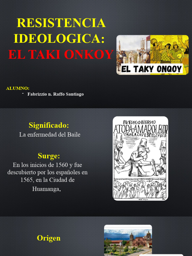 Juan Chocne y el Taki Onqoy: Resistencia | PDF | Ciencias sociales ...