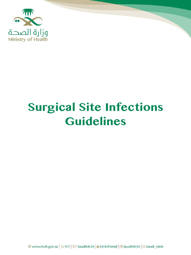 Surgical Site Infection Guideline | Download Free PDF | Methicillin ...